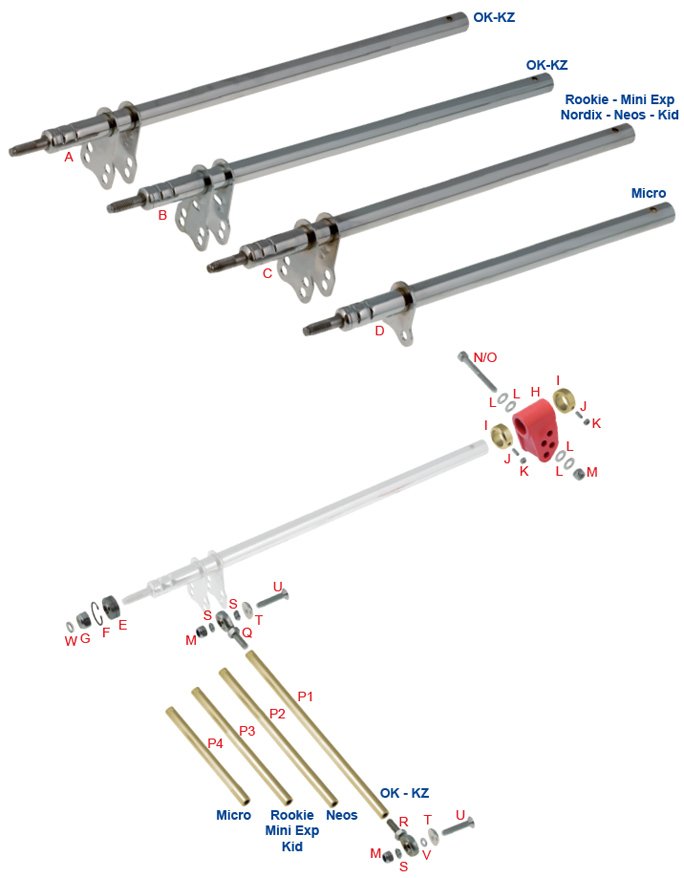 OTK Steering Columns and Tie Rods - K-Racing