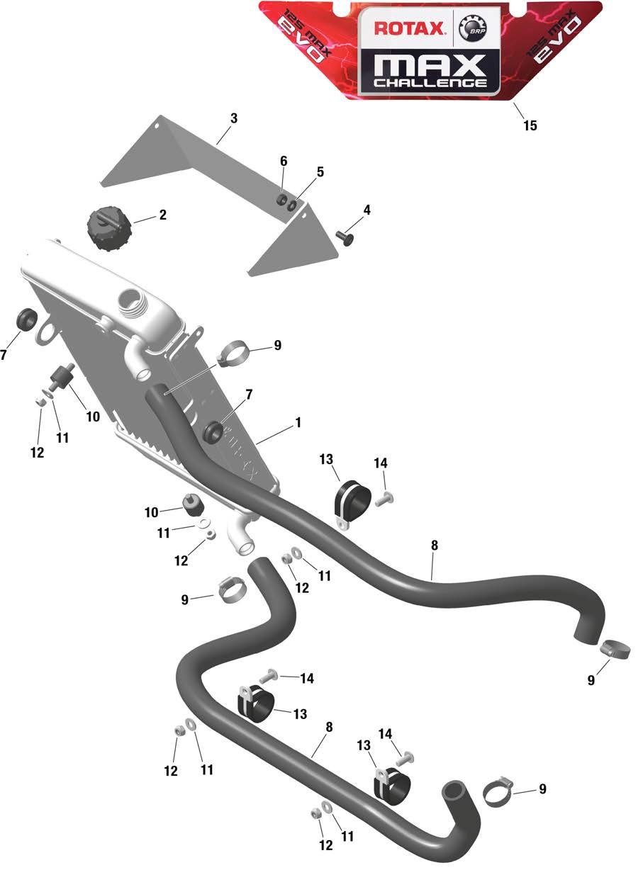 Rotax DD2 Radiator and Accessories - K-Racing
